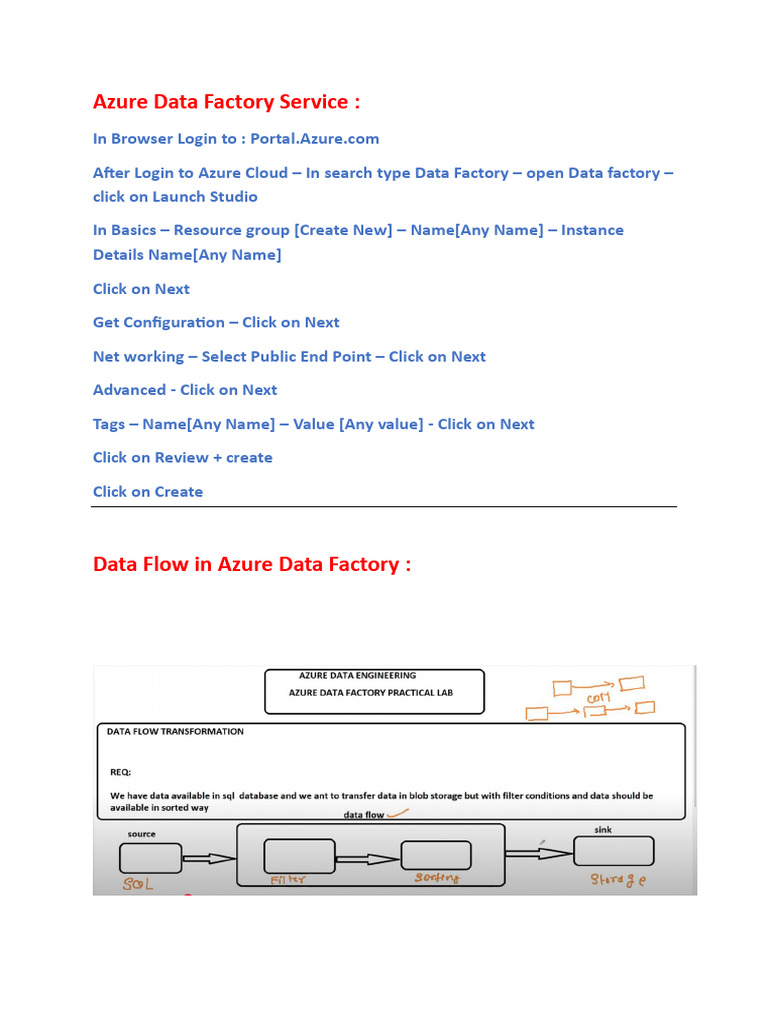 ADF Data Flow | PDF