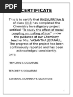 Chem 114 LAB Experiment 1 Rusting of Iron | PDF | Rust | Corrosion