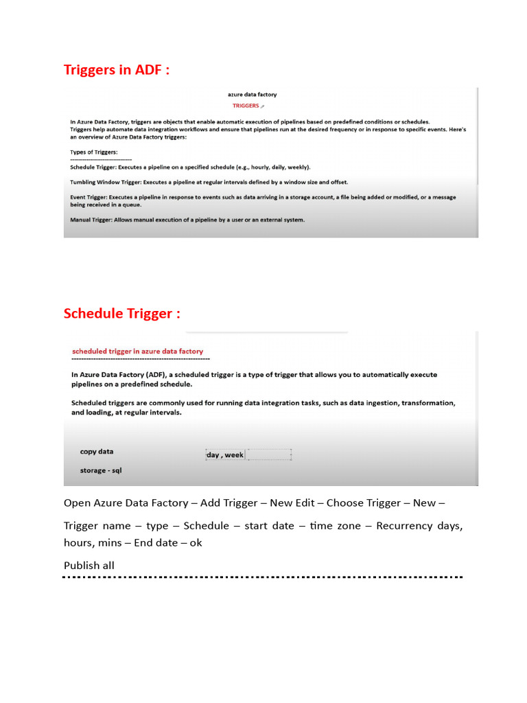 ADF Trigger Types Explained | PDF