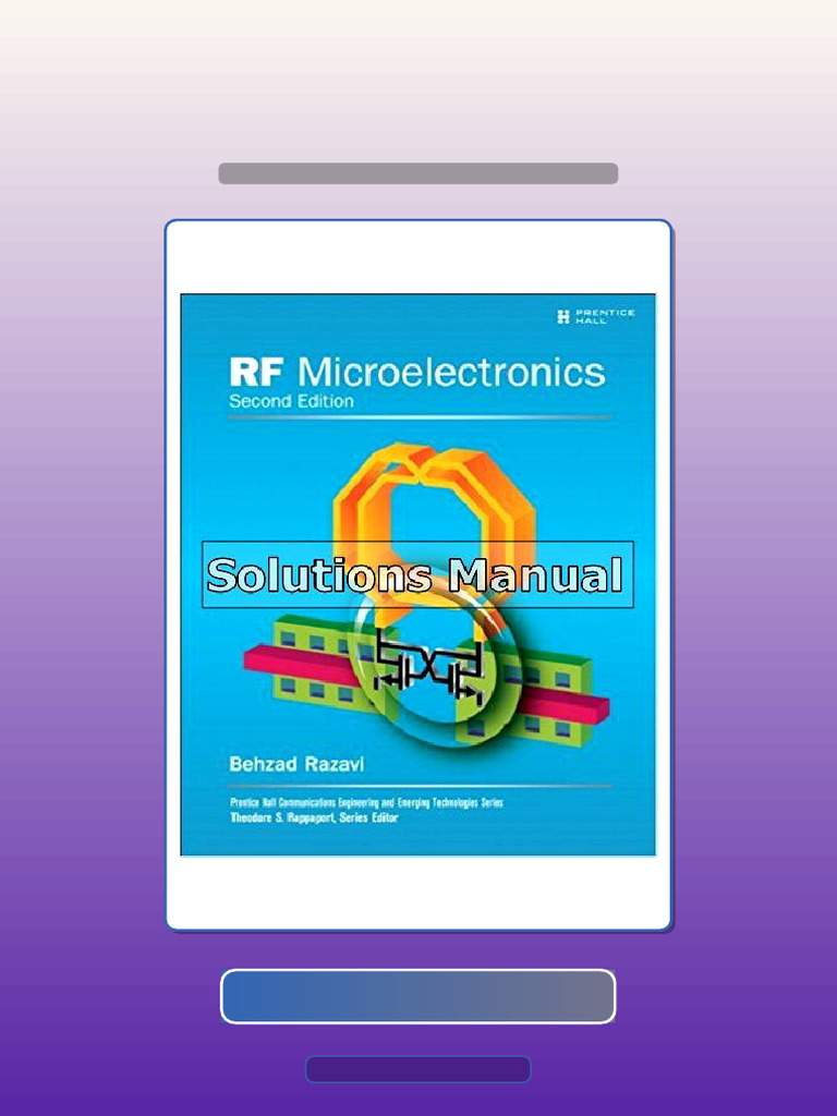 RF Microelectronics 2nd Edition Razavi Instructor Test Bank | PDF ...