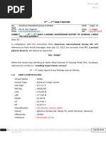 Ullage Report for Cargo Loading | PDF | Freight Transport