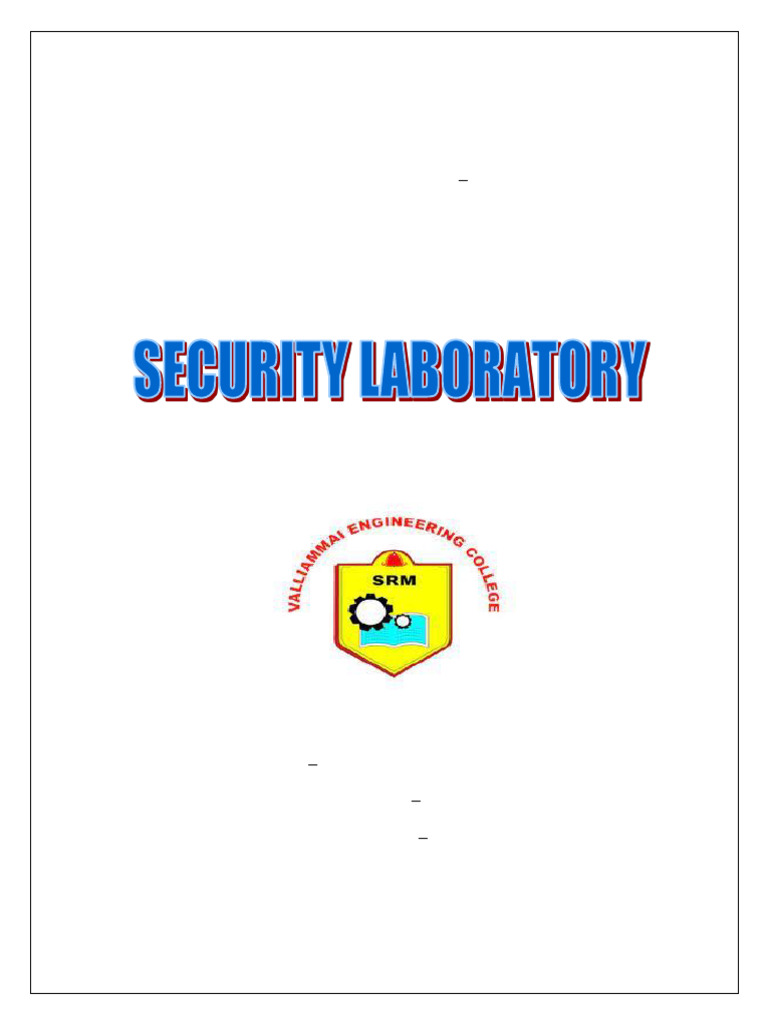 Security Laboratory Manual | PDF | Key (Cryptography) | Public Key Cryptography