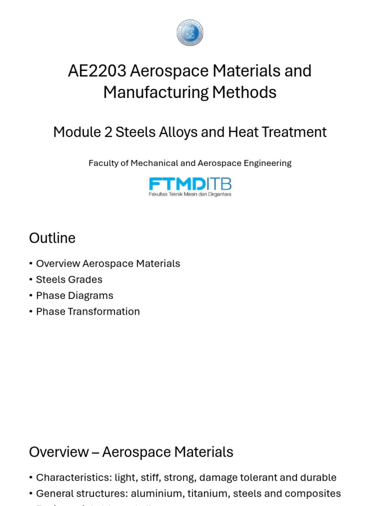 1741366948420material Dan Metode Manufaktur Dirgantara Module 2pdf | PDF | Steel | Alloy