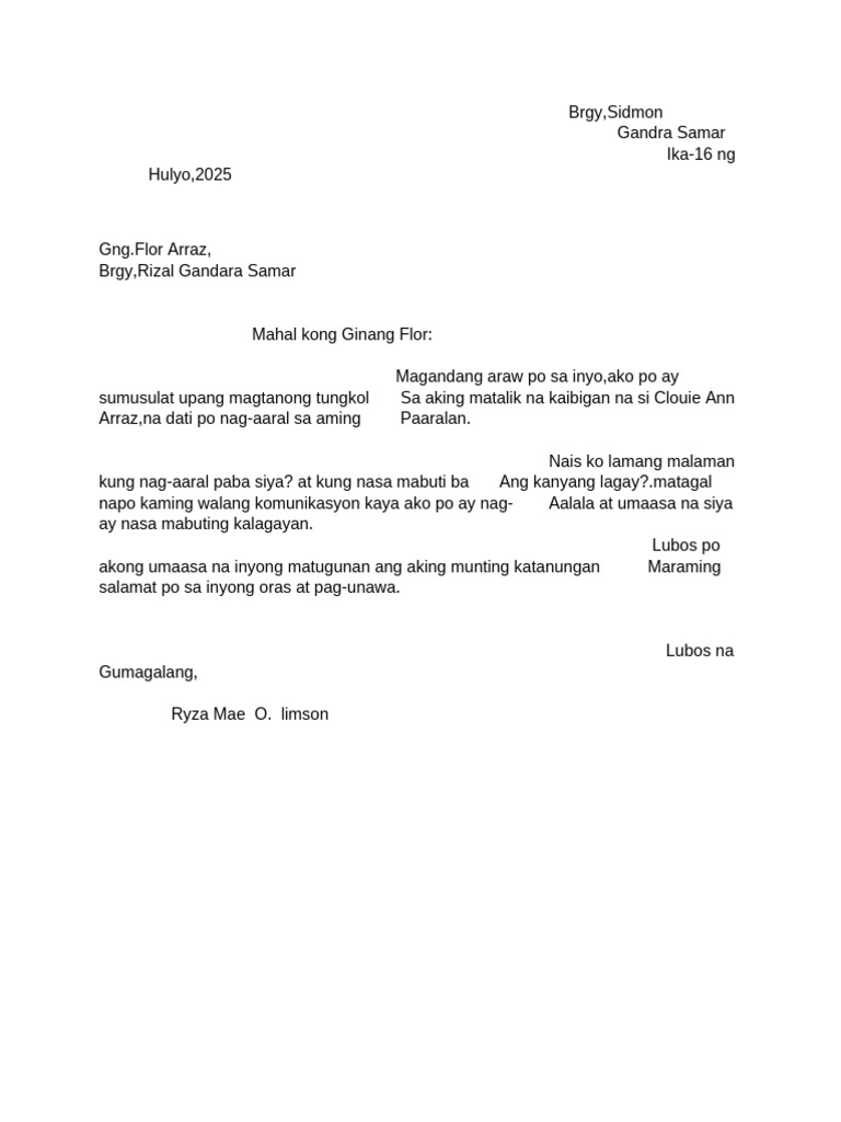 Ryza Mae Liham | PDF