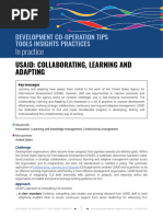 USAID Monitoring, Evaluation and Learning Ressources | PDF | Business