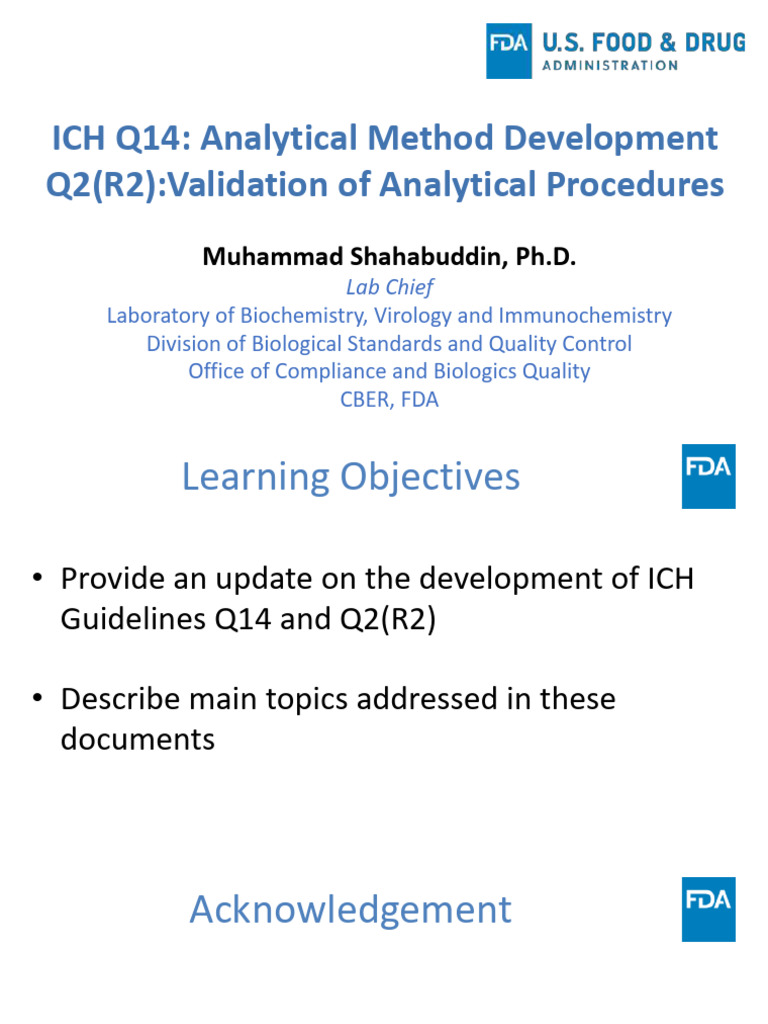 ICH Q14: Analytical Method Development Guide | PDF | Evaluation ...