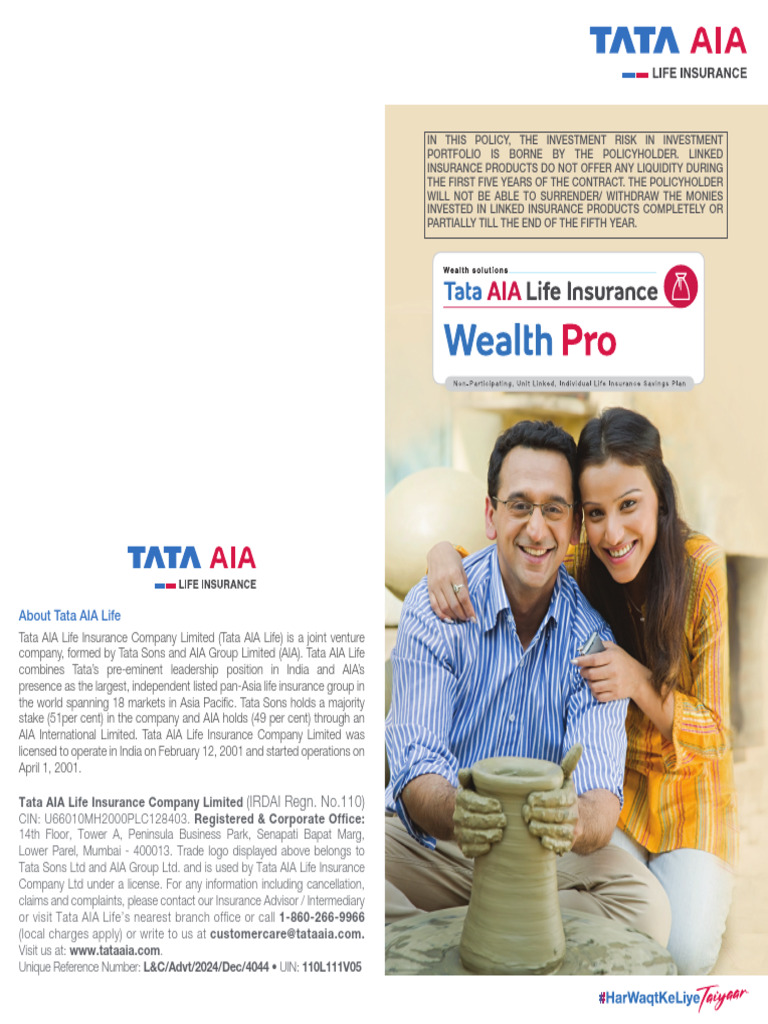 Wealth Pro V5-Brochure (Print) | PDF | Insurance | Investing