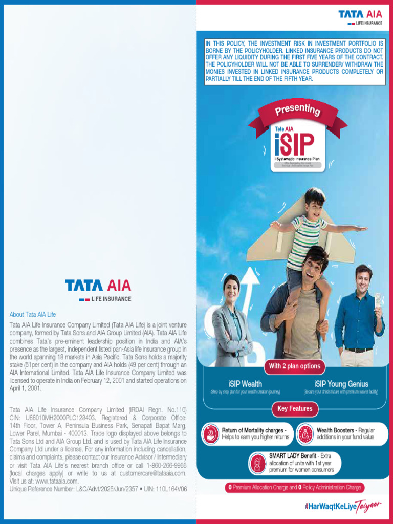 ISIP Brochure V6 | PDF | Investing | Insurance