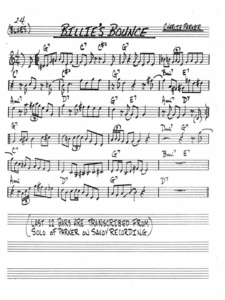 Billie's Bounce | PDF