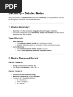 Electricity Class 10 Formulas | PDF