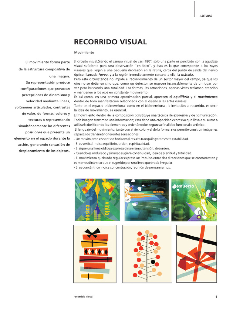 Lectura Recorrido Visual | PDF