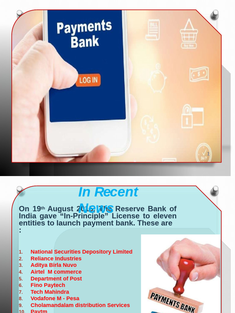 Payments Bank | PDF | Banks | Economies