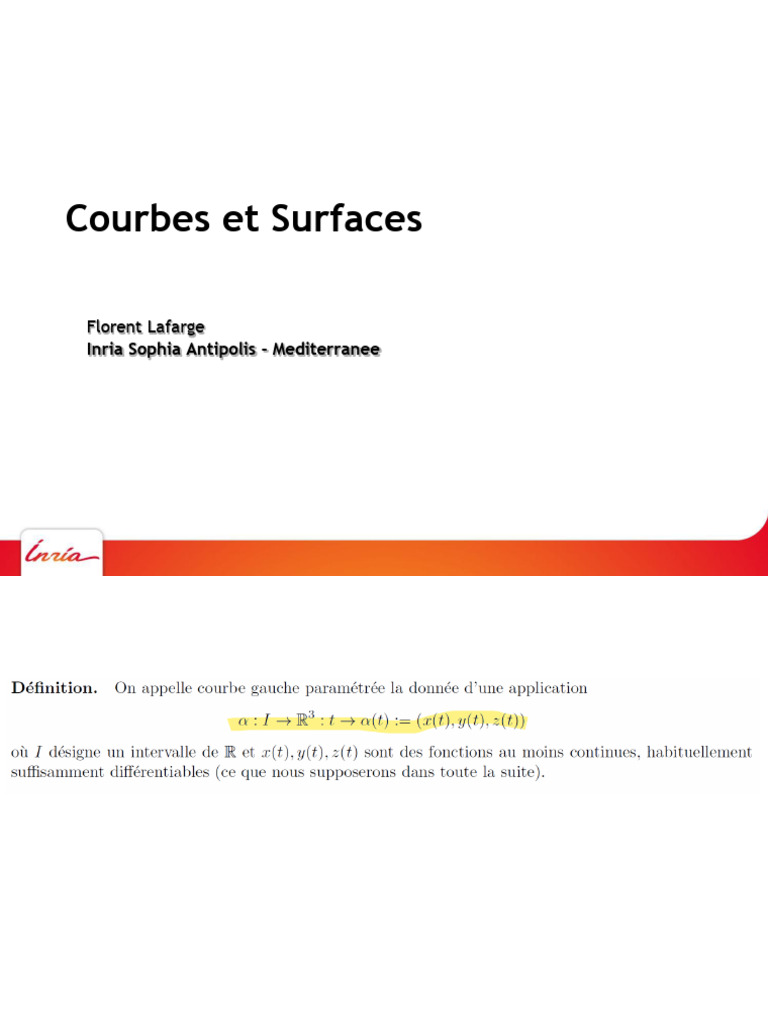 CM3 Courbes Gauches | PDF