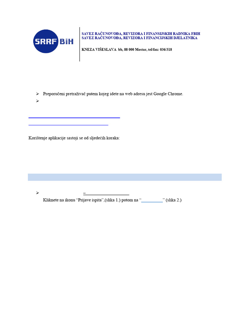 Kratke Upute Za Online Prijavu Ispita - 5 - 2021 | PDF