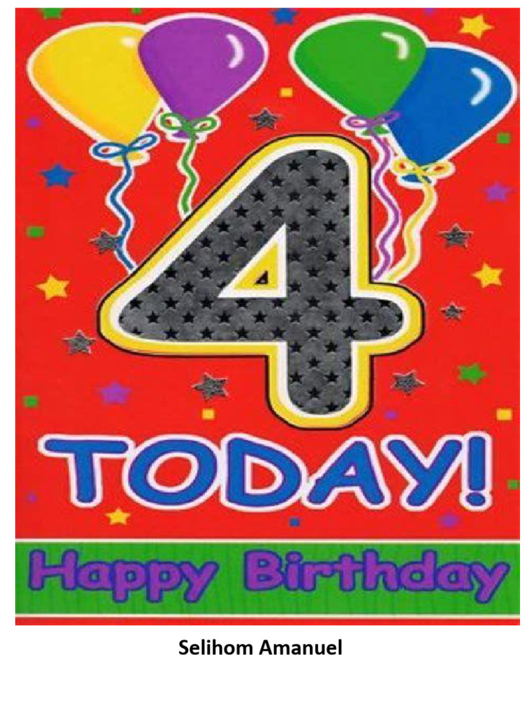 4 Birthday For Selihom | PDF