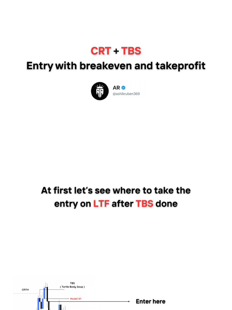 CRT TBS Entry With Breakeven and Takeprofit - 20250613 - 105106 - 0000 | PDF