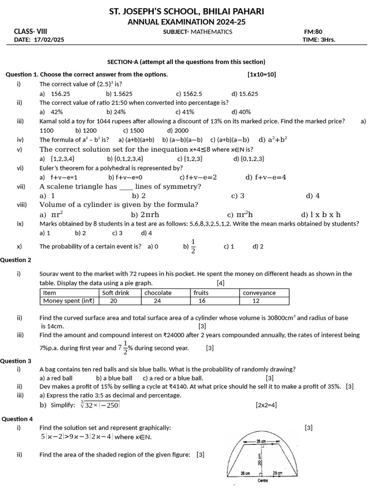 Mathematics VIII | PDF | Area | Mathematics