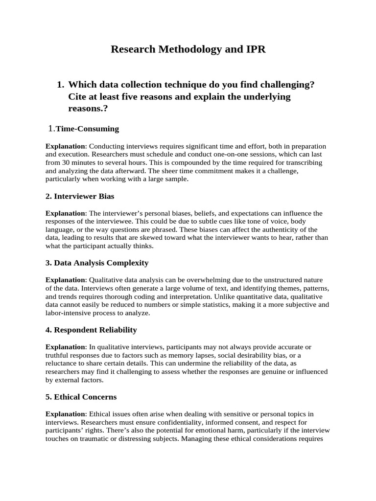 Challenges in Qualitative Research Methods | PDF | Methodology ...