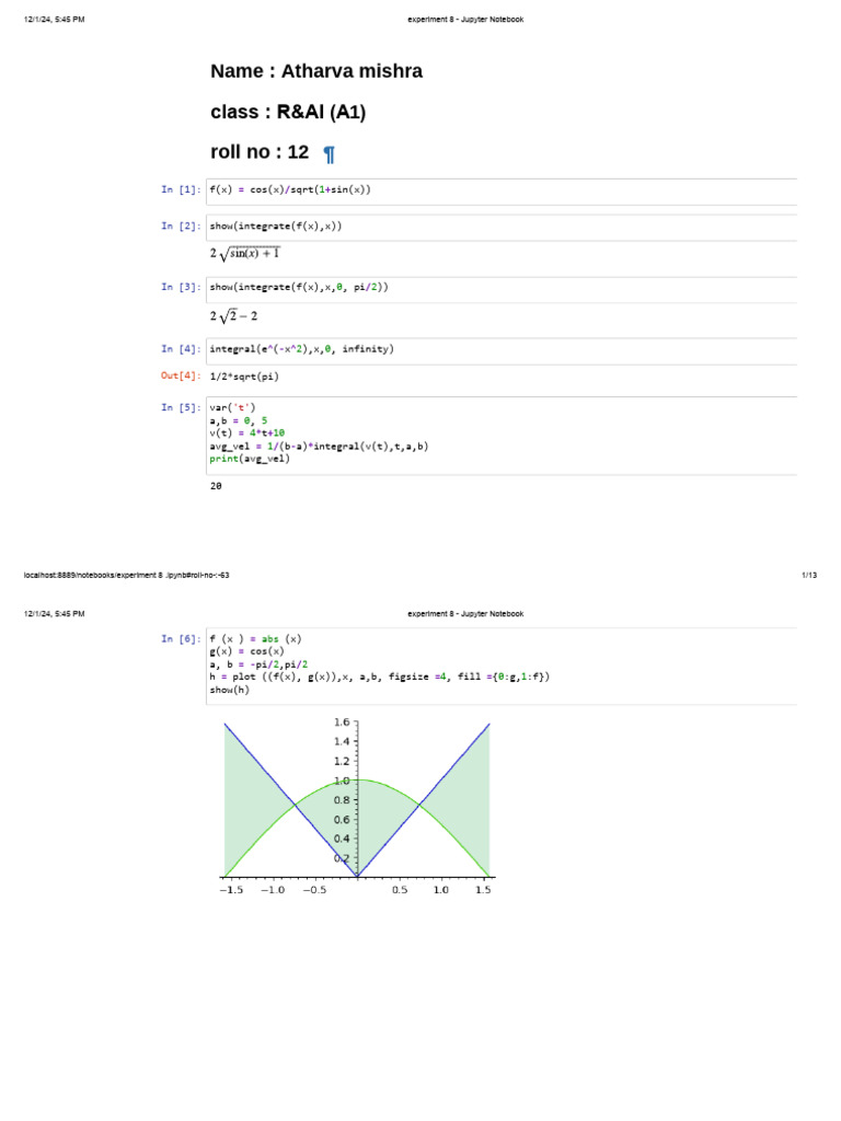 Experiment 8 - Jupyter Notebook | PDF