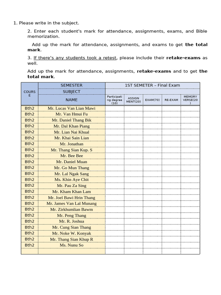 Bth2 For Teachers - Docx - Final Exam-1 | PDF
