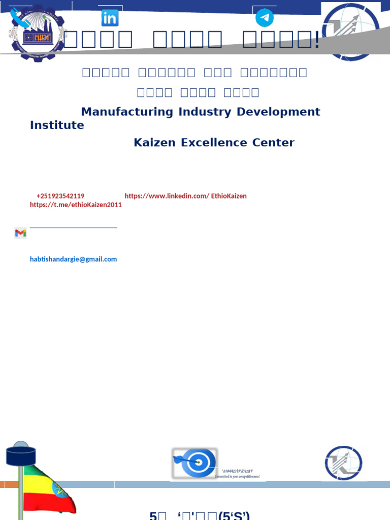Manufacturing Industry Development Institute Kaizen Excellence Center | PDF