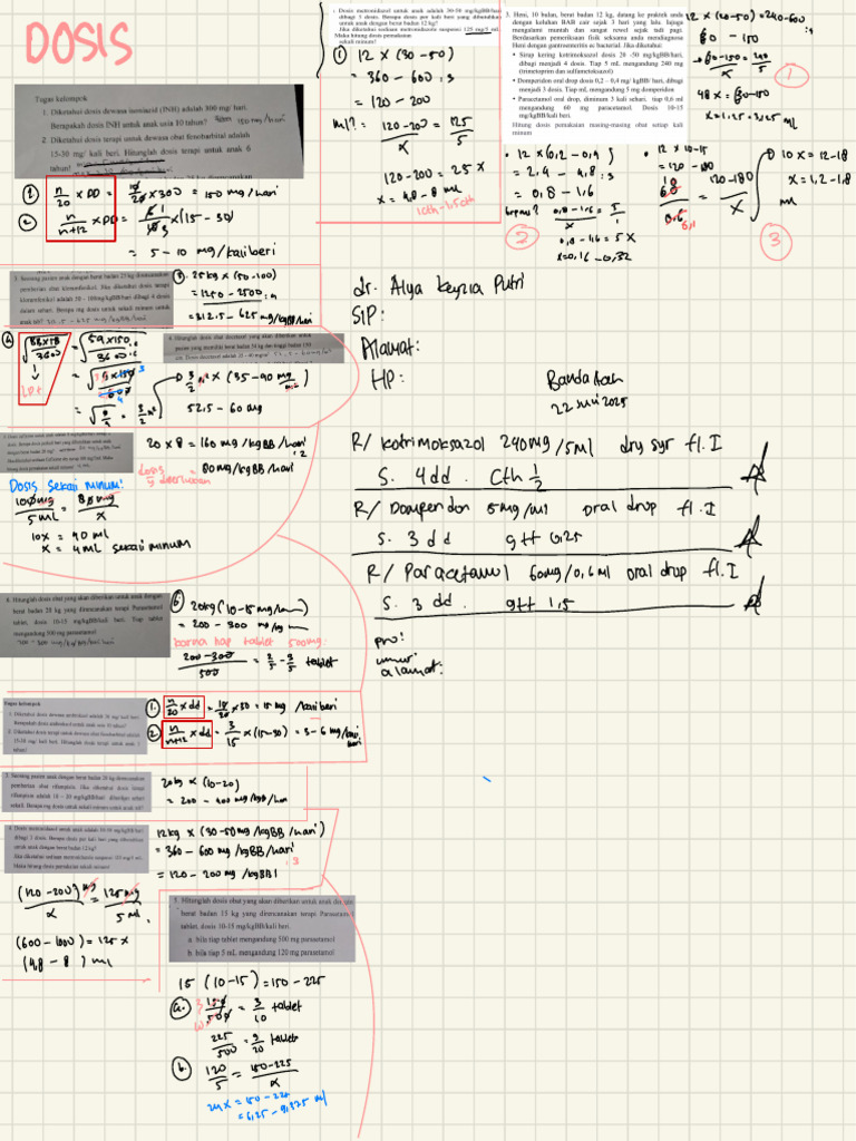 Penulisan Resep Dan Dosis | PDF
