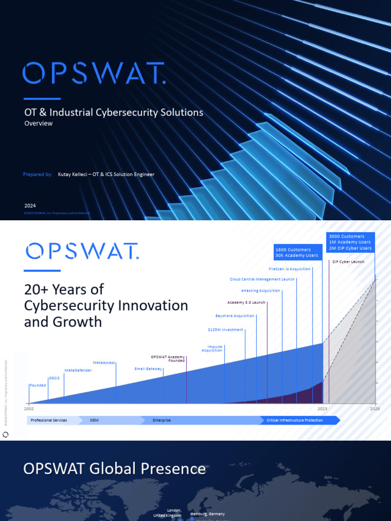 OPSWAT - OT & ICS Solution Overview | PDF | Computer Network | Security