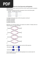 AP Biology Unit 6 Progress Check MCQ | PDF | Operon | Dna Replication