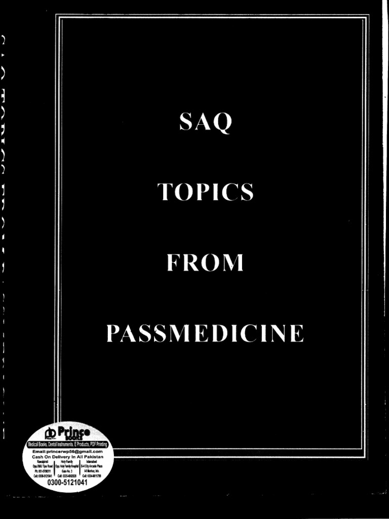 SAQ Topics From | PDF