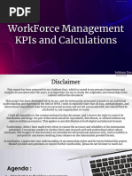 WFM Metrics and Formulas Explained | PDF