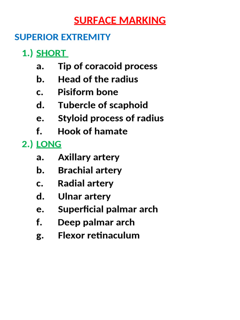 Surface Marking | PDF