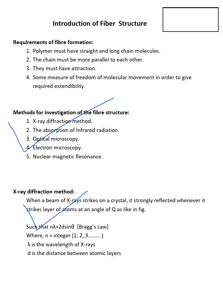 Introduction of Fiber Structure | PDF | Microscopy | X Ray