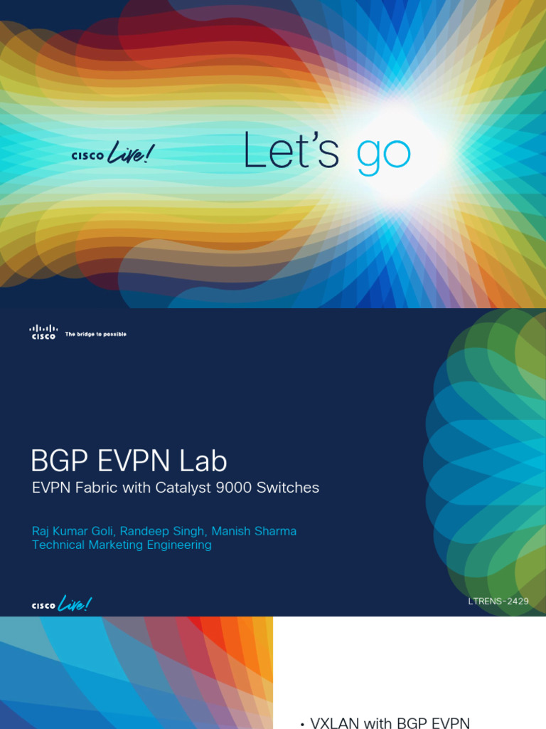 BGP EVPN Lab EVPN Fabric With Catalyst 9000 Switches | PDF | Computer Network | Computer ...