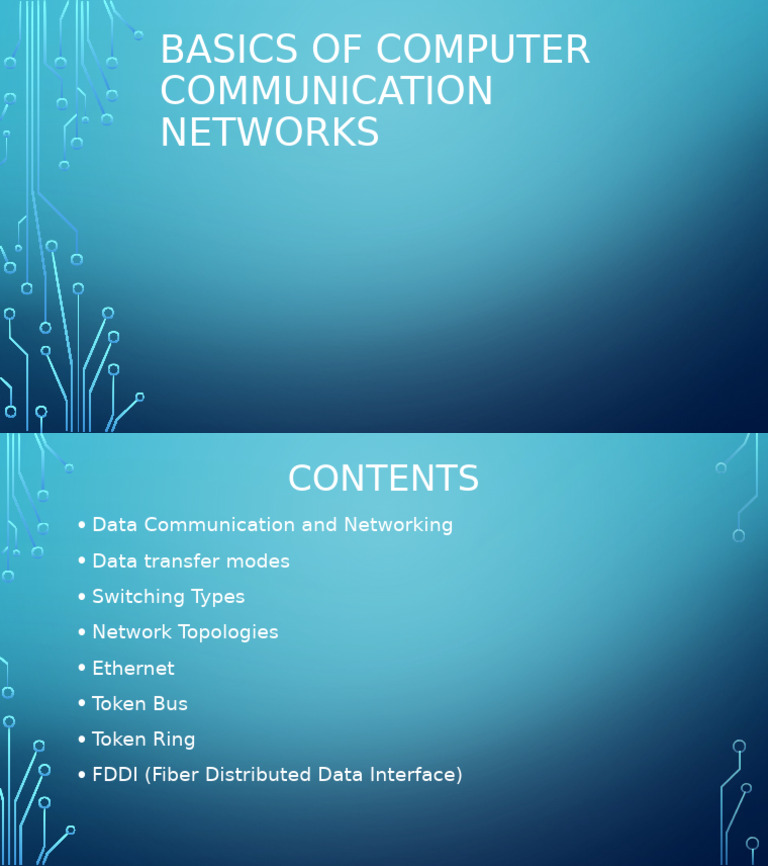 Basics of Computer Communication Networks | PDF