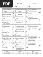 Arithmetic Mental Maths Year 6 Answers | PDF | Area