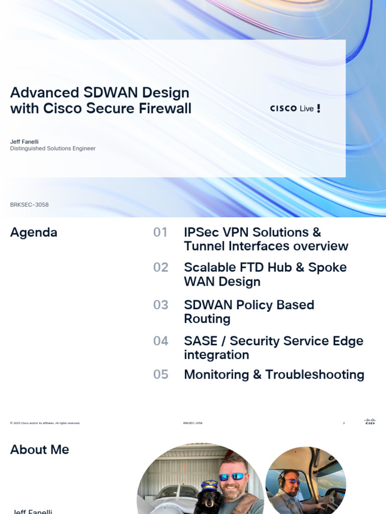 BRKSEC-3058 - Advanced SDWAN Design With Cisco Secure Firewall (2025) MUST | PDF | Ip Address ...