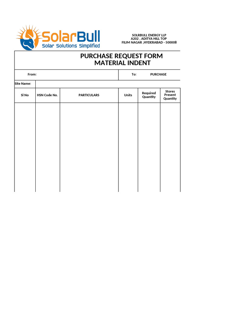 Material Request01 | PDF