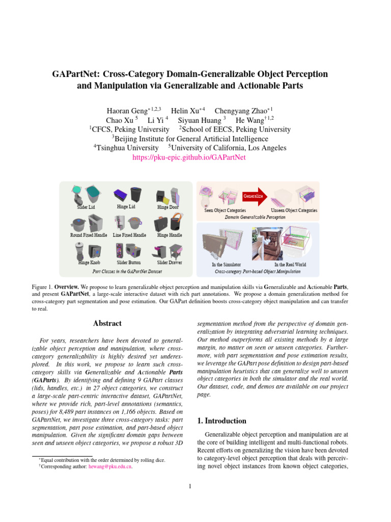 GAPart Net | PDF | Image Segmentation | Statistical Classification