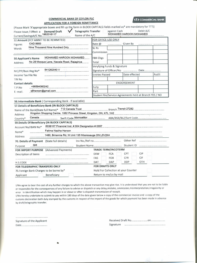 TT Application | PDF