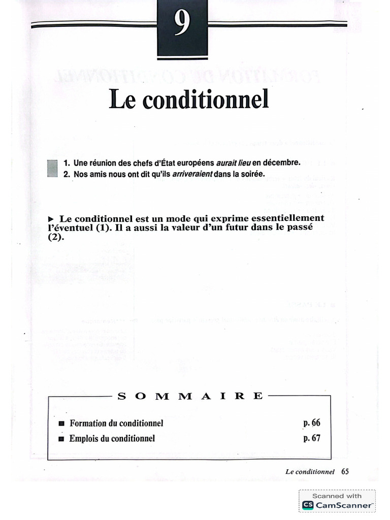 Le Conditionnel Et L'Impératif | PDF