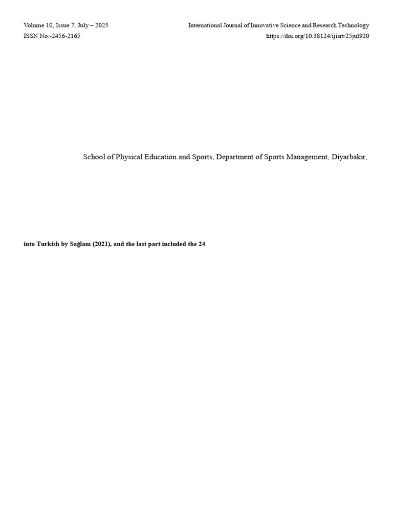 The Relationship Between Digital Transformation And Performance Management In Sports