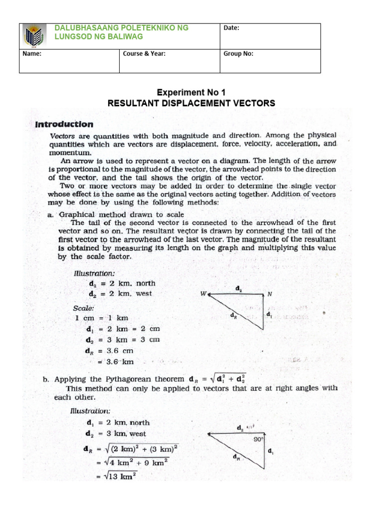 Physics Laboratory NO.1 | PDF