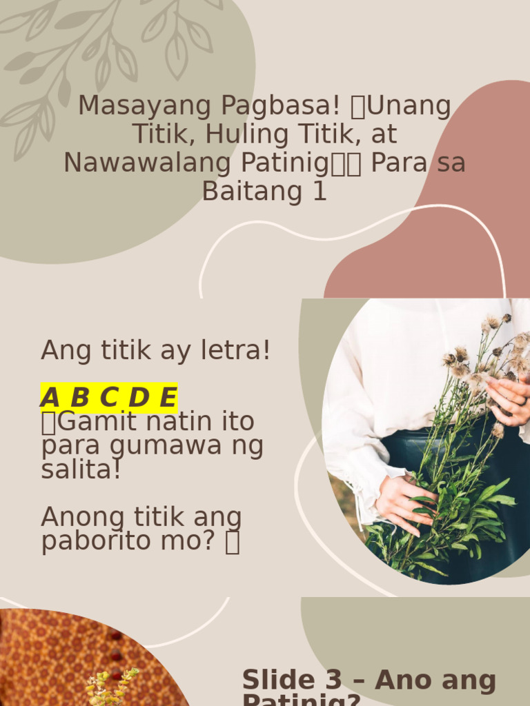 Masayang Pagbasa! ?unang Titik, Huling | PDF