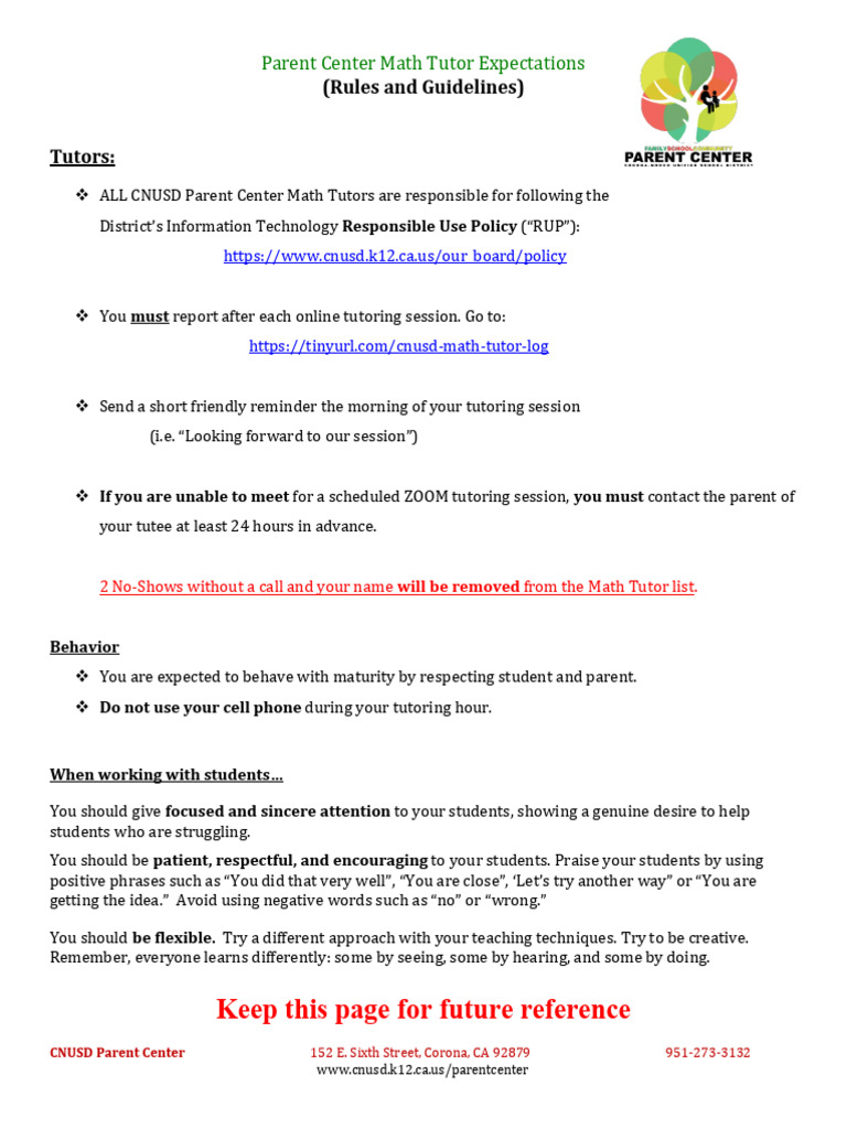 Homework Center Policy & Procedure | PDF | Behavioural Sciences
