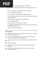 ICD-10 Codes for Mental Disorders | PDF | Mental Disorder | Mood Disorders