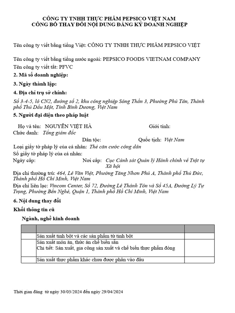 Industry Codes and Company Information | PDF
