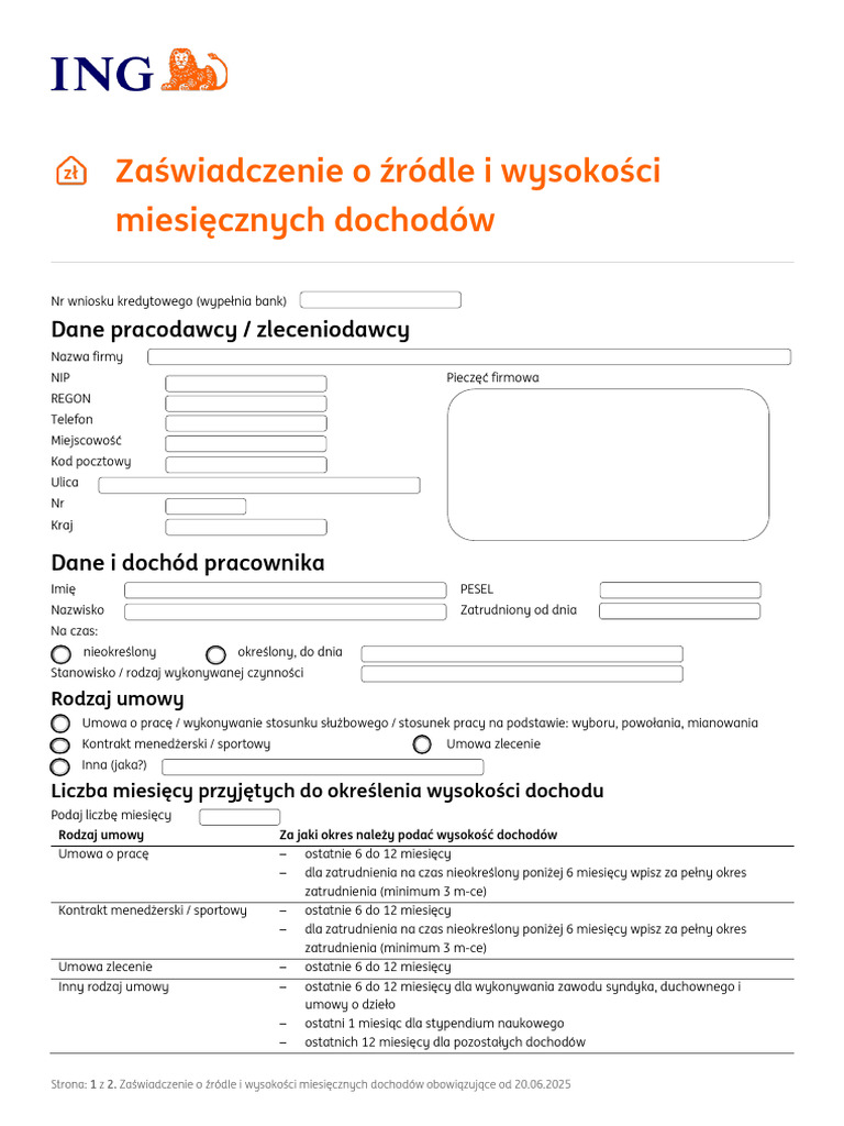 Zaswiadczenie Ing | PDF