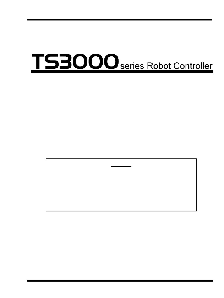 Ts3000 Series | PDF | Robot | Robotics