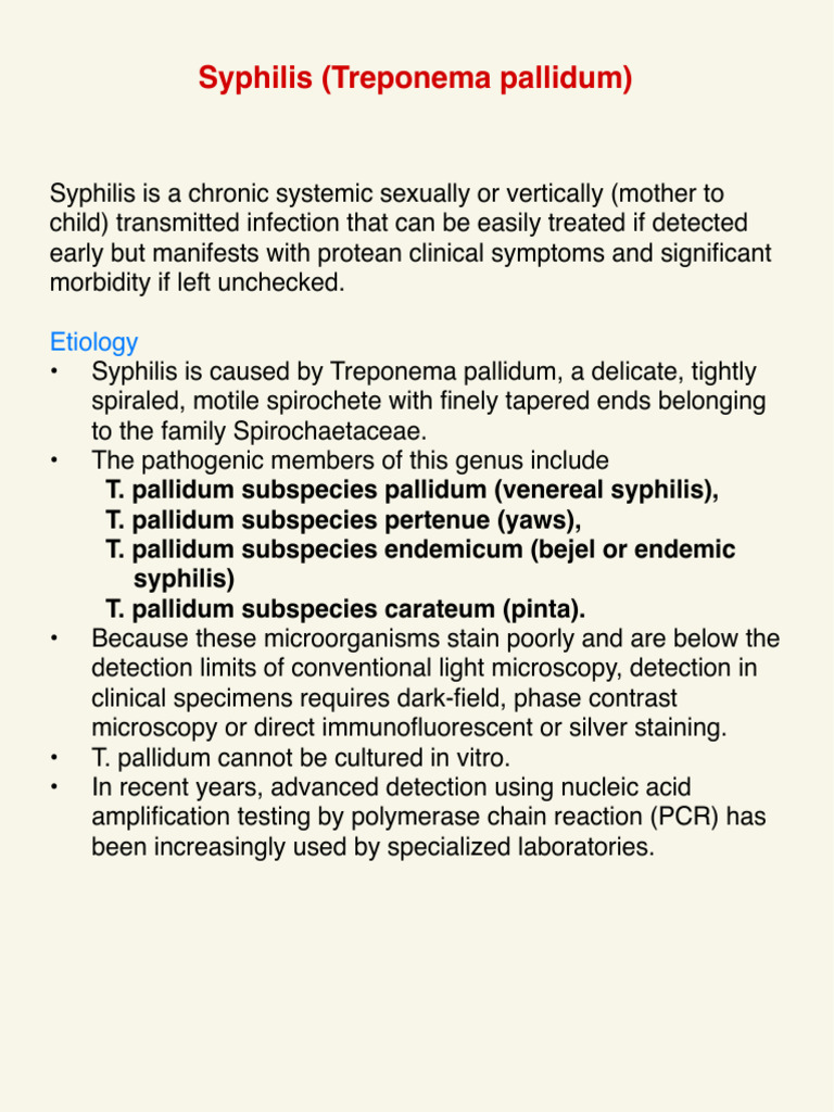 Understanding Syphilis: Causes, Symptoms, and Risks | PDF | Infection ...