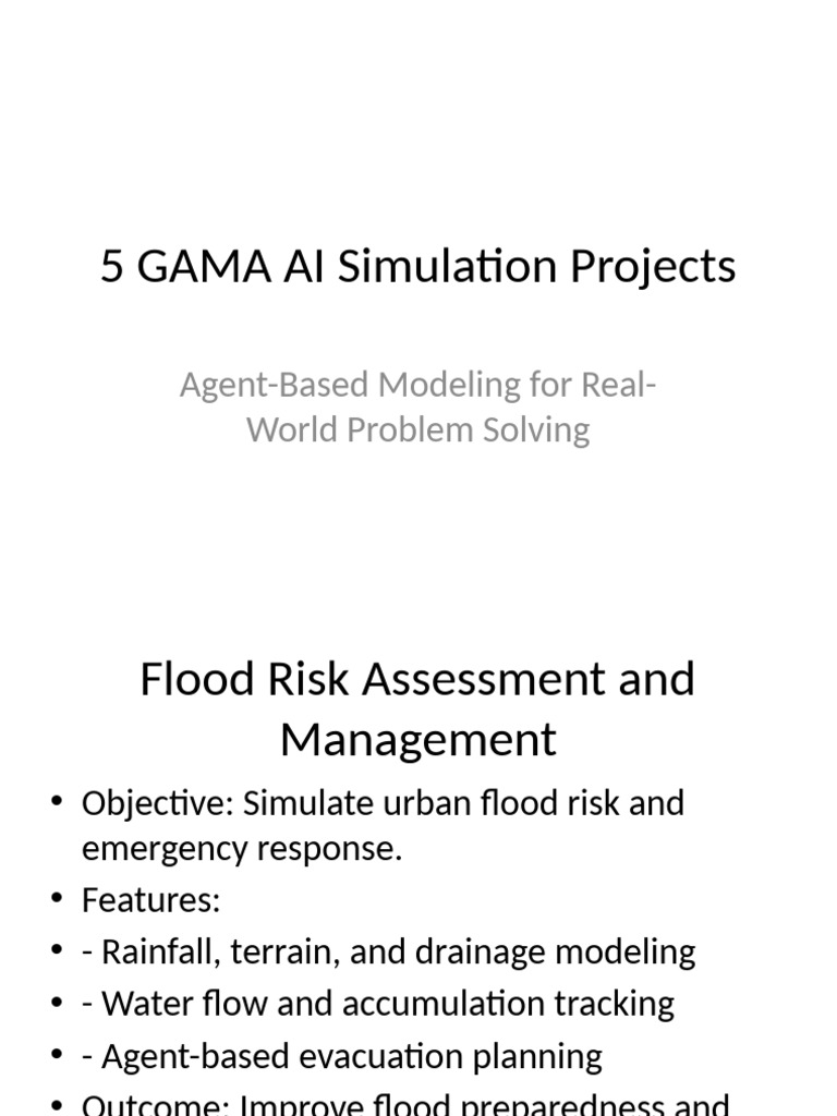 Five GAMA AI Projects Presentation | PDF